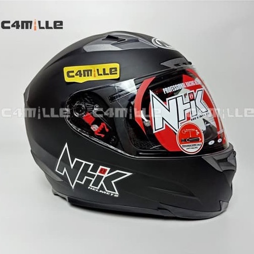 Jual NEW!! HELM NHK RX 9 SOLID HITAM DOFF FULL FACE RX9 BLACK DOP - L ...