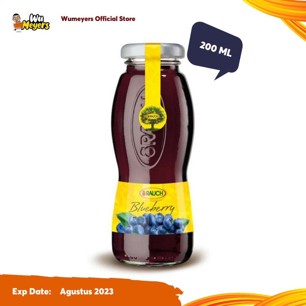 Jual Minuman Jus Rauch Juice Blueberry 200ml | Shopee Indonesia