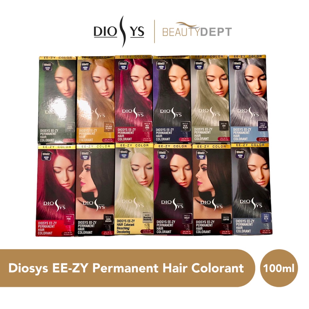 Jual Diosys Permanent HC 100ml / 45ml - Diosys EE ZY Cat Rambut Color ...