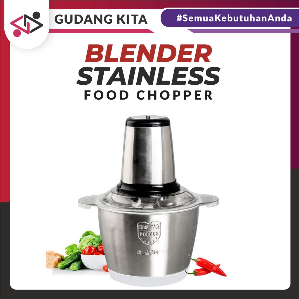 Jual BLENDER DAGING STAINLESS 2.L / DAGING PENGGILING / MEAT GRINDER ...