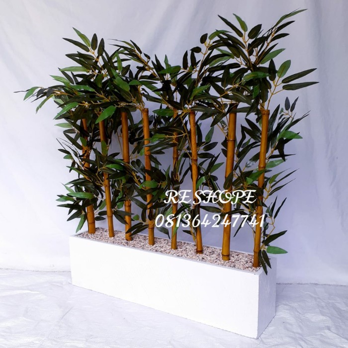 Jual Bunga Plastik/Bambu/Pohon Hias/Partisi Bambu Artificial/Bunga Hias ...