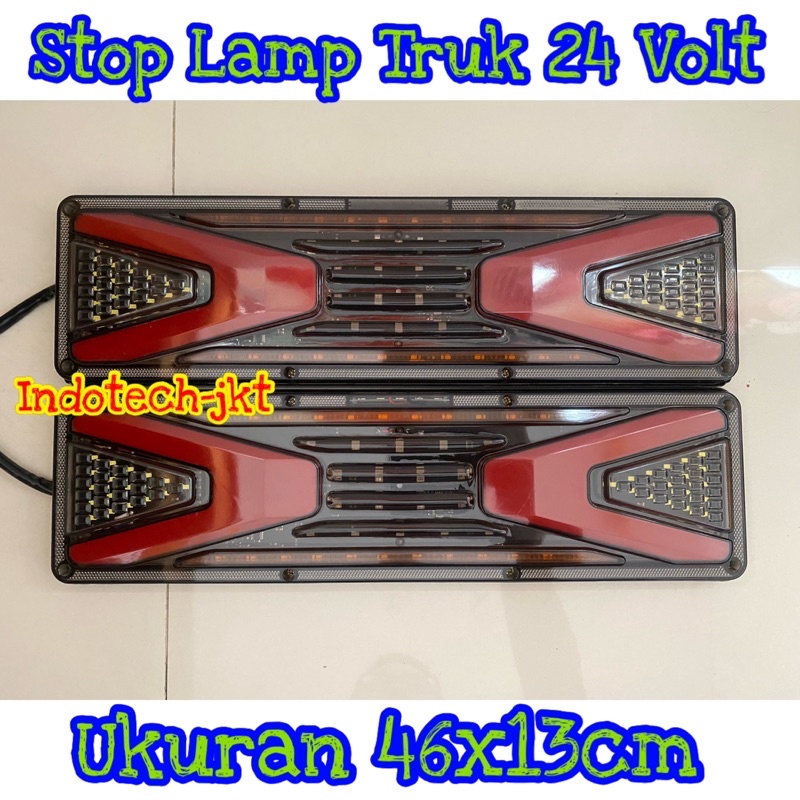Jual Stop Lamp Lampu Belakang Truk 24 Volt Model Panaah Ukuran 46cm ...