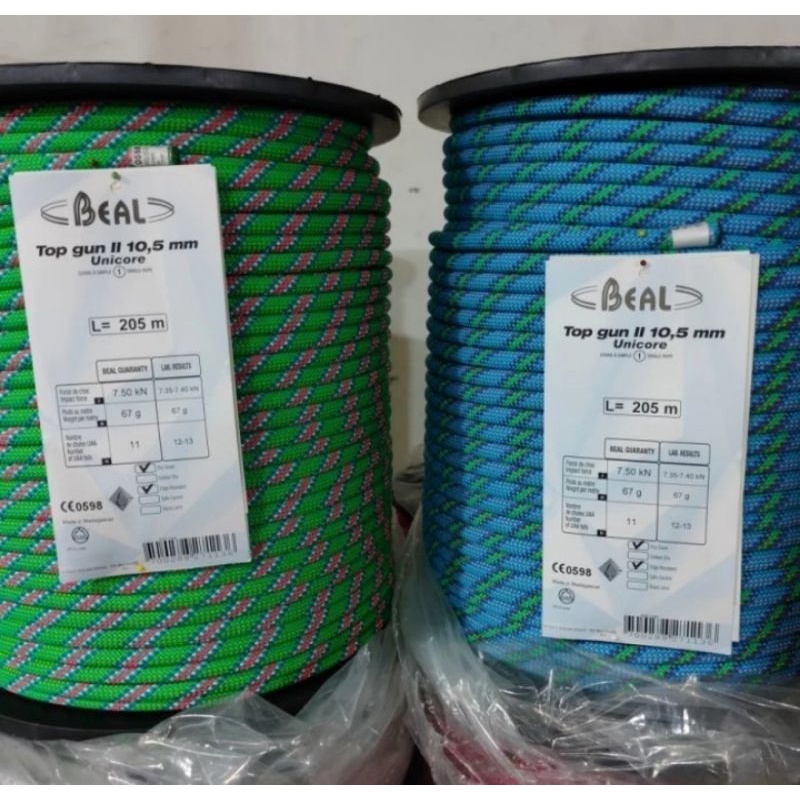 Jual Tali Karmantel Dinamis Beal Top Gun 10,5 mm x 50 Meter | Shopee ...