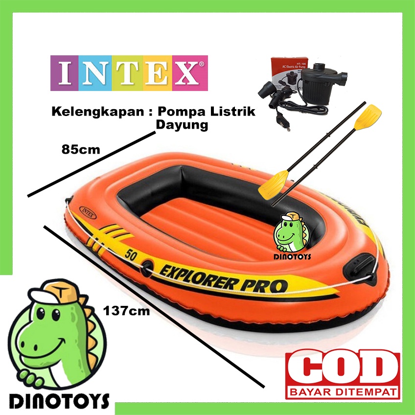Jual DINOTOYS INTEX 58354 Rubber Boat Perahu Karet Explorer 50 Series ...