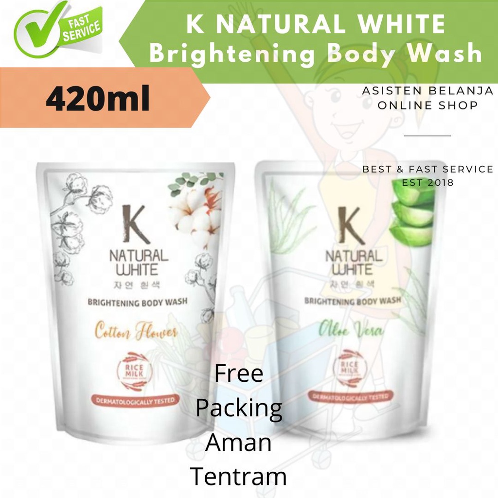 Jual K Natural White 420ml Sabun Mandi Cair BodyWash Brightening Soap ...