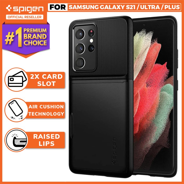 Jual Original Case Samsung Galaxy S21 Ultra Plus Spigen Slim Armor CS ...