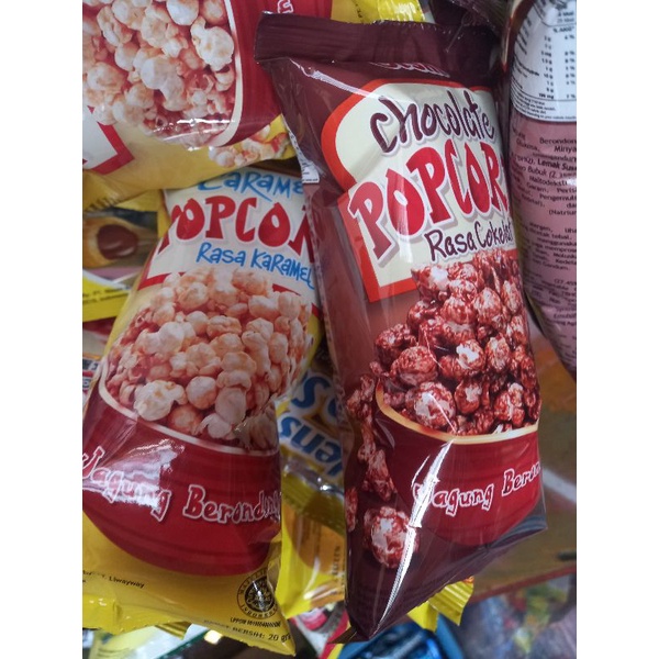 Jual Popcorn caramel / popcorn coklat oishi coklat | Shopee Indonesia