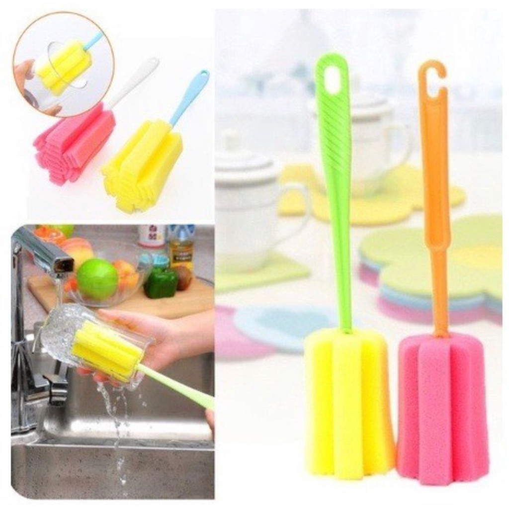 Jual JC Tongkat Sponge Spon Pembersih Botol Gelas | Shopee Indonesia