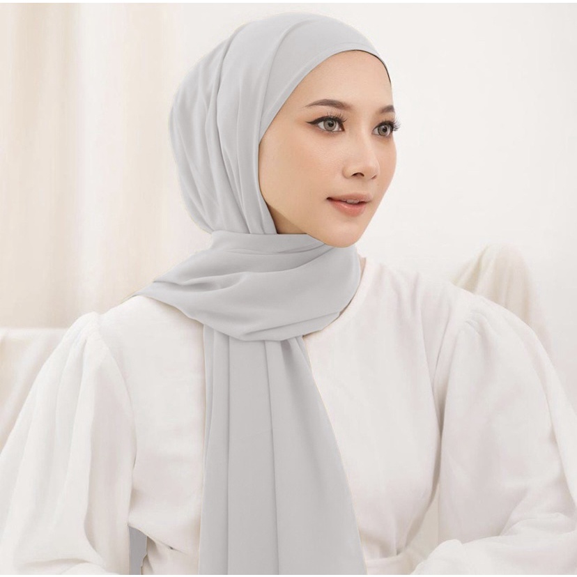 Jual SHASMINAKU - Hijab Pashmina Inner 2in1 Ceruty Baby Doll Premium 175x75 | Jilbab Pashmina ...