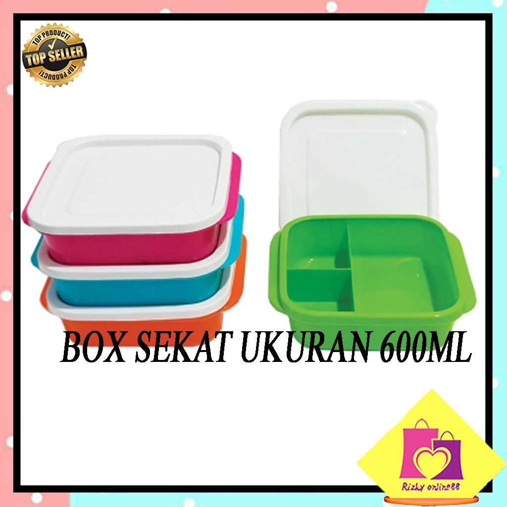 Jual Rizkyonline88 Kotak makan sekat sakura lunch box warna ukuran ...