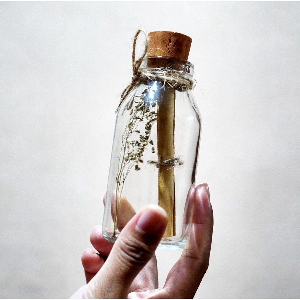 Jual kado unik message in bottle / botol pesan / souvenir wedding ...
