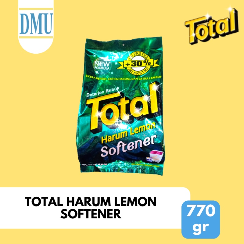 Jual Sabun Detergent Bubuk Total Harum Lemon Softener 770 gr | Shopee ...