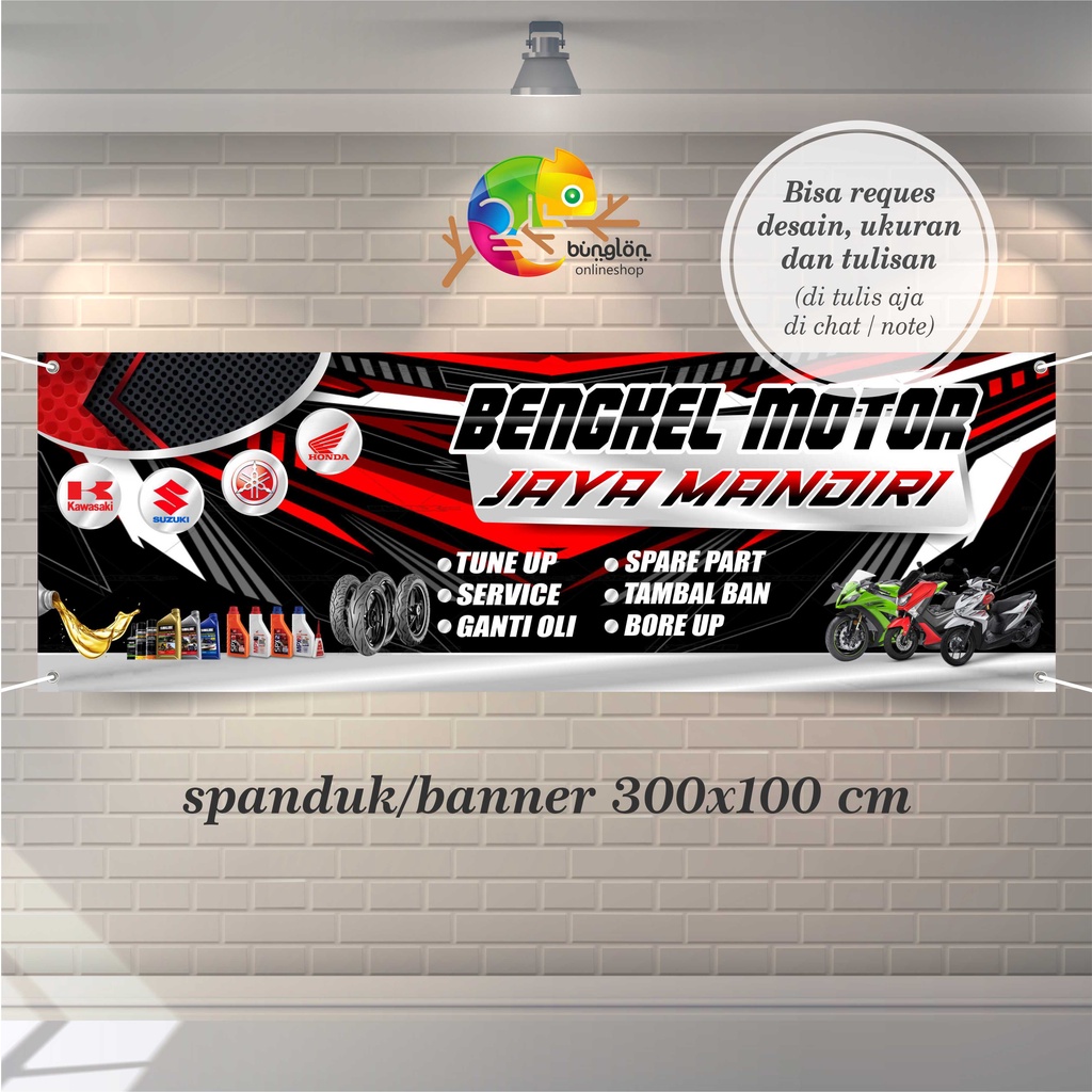 Jual Spanduk Banner Bengkel Motor, Bengkel Mobil, Spanduk Bengkel Free ...