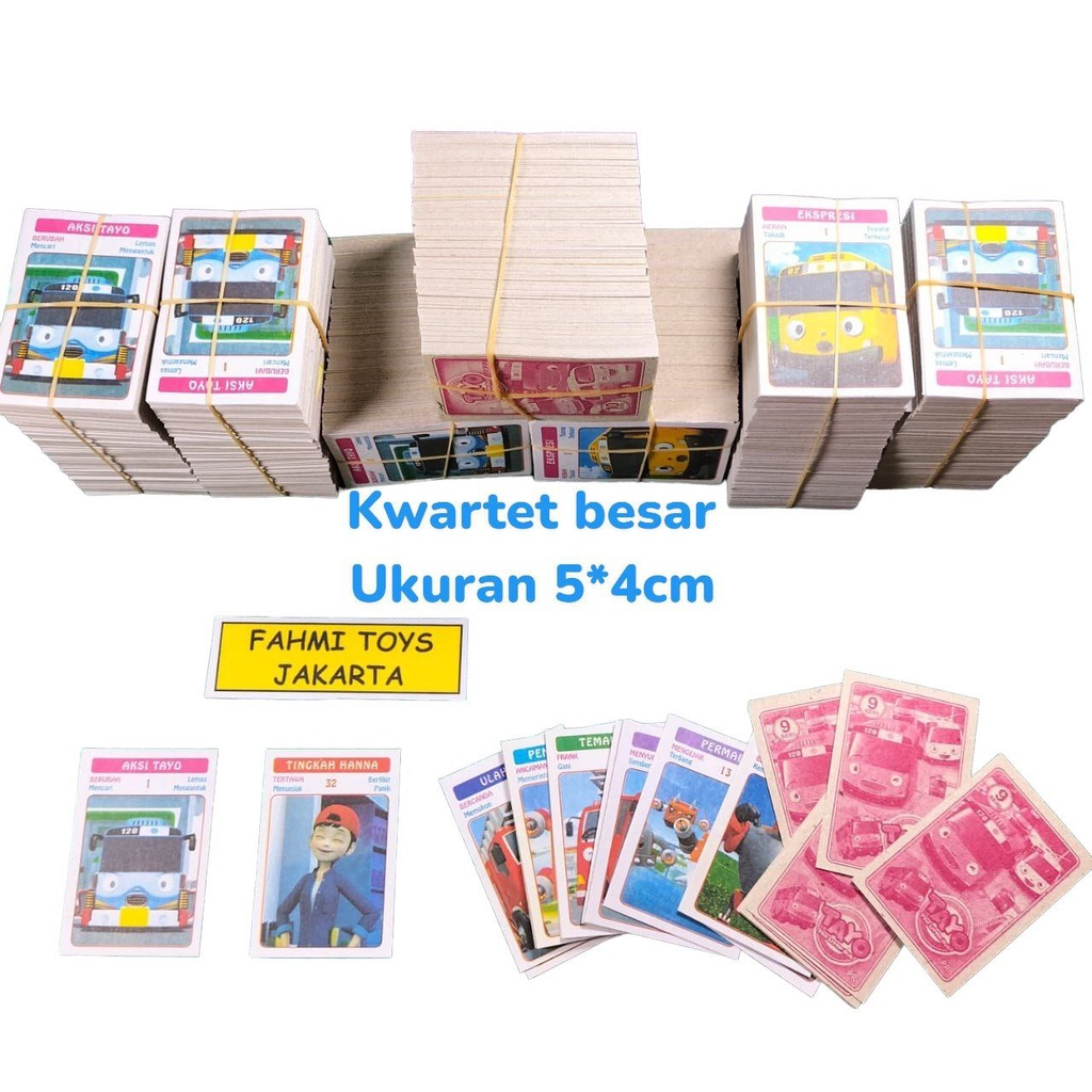 Jual mainan kwartet besar kartu mainan | Shopee Indonesia