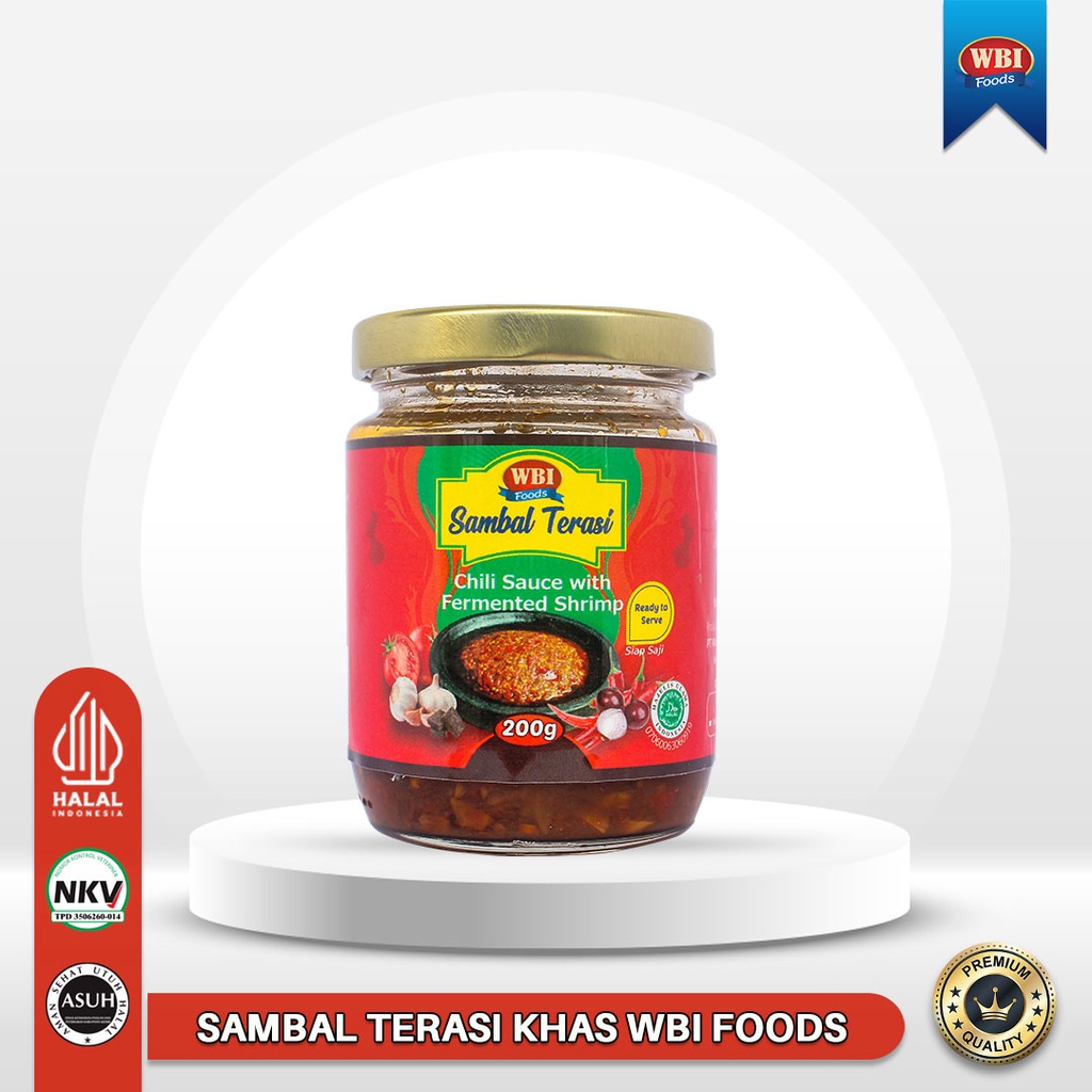 Jual Sambal Terasi, Sambal Tradisional WBI FOODS Botol Jar 200gr ...