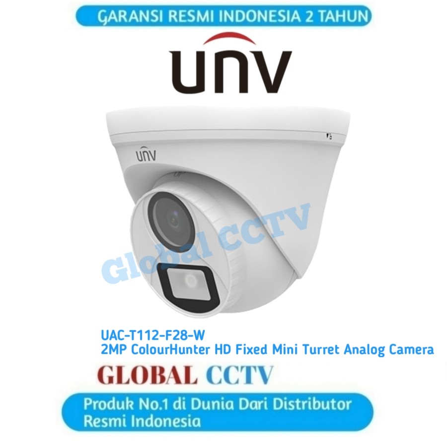 Jual CAMERA CCTV INDOOR 2MP UNIVIEW UNV UAC-T112-F28-W FULL COLOR HUNTER - GARANSI 2 TAHUN ...