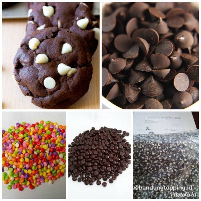 Jual chocochip / rainbow chip / topping makanan minuman dessert 250gr ...