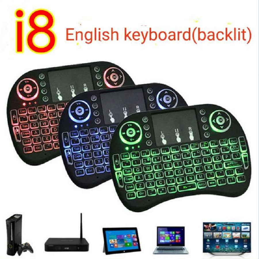 Jual Keyboard Mini Mouse Wireless Led Rgb Blacklight Touchpad Android ...