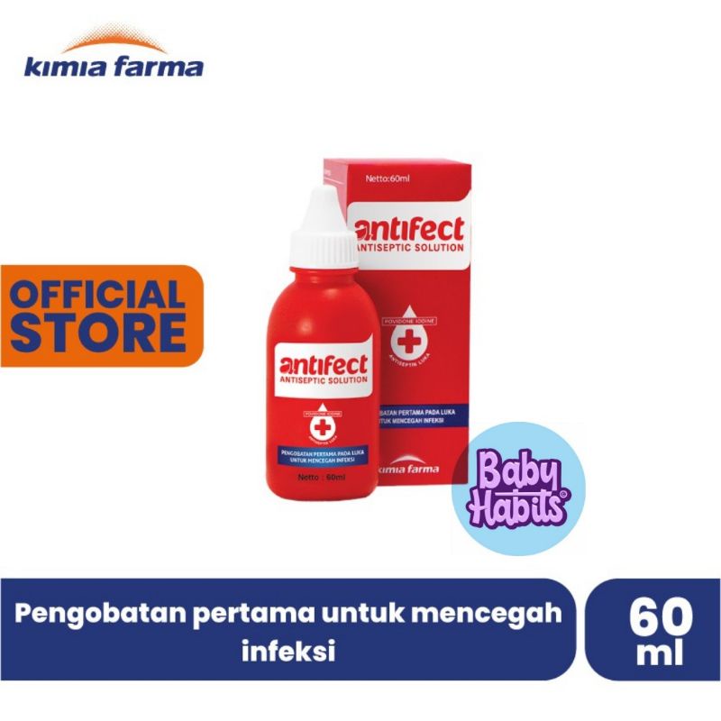 Jual Obat merah Antifect 60ml antiseptic solution kimia farma | Shopee ...