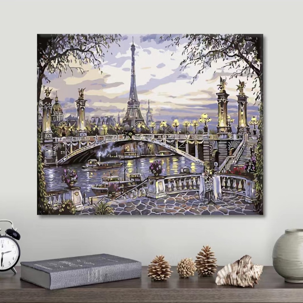 Jual DIY Painting Canvas Paint By Number kit Lukisan 40x50cm | Shopee Indonesia