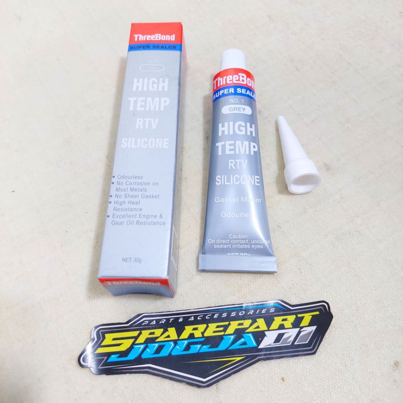 Jual Lem Gasket Perpak Super Sealer High Temp RTV Silicone Threebond ...