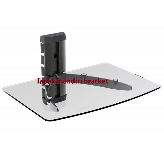 Jual SITSTAND RAK TV DVD TEMPERED GLASS UNTUK MEJA TV DVD PS4 BRACKET ...