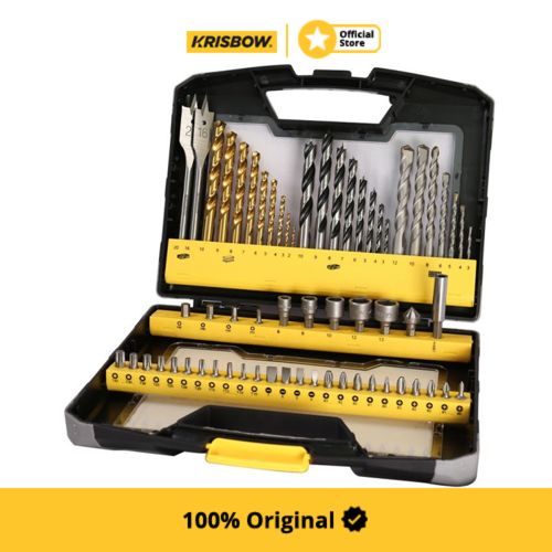 Jual Krisbow Set Drill Bits Mata Bor Mixed Kotak 62 Pcs Iradbs62 ...