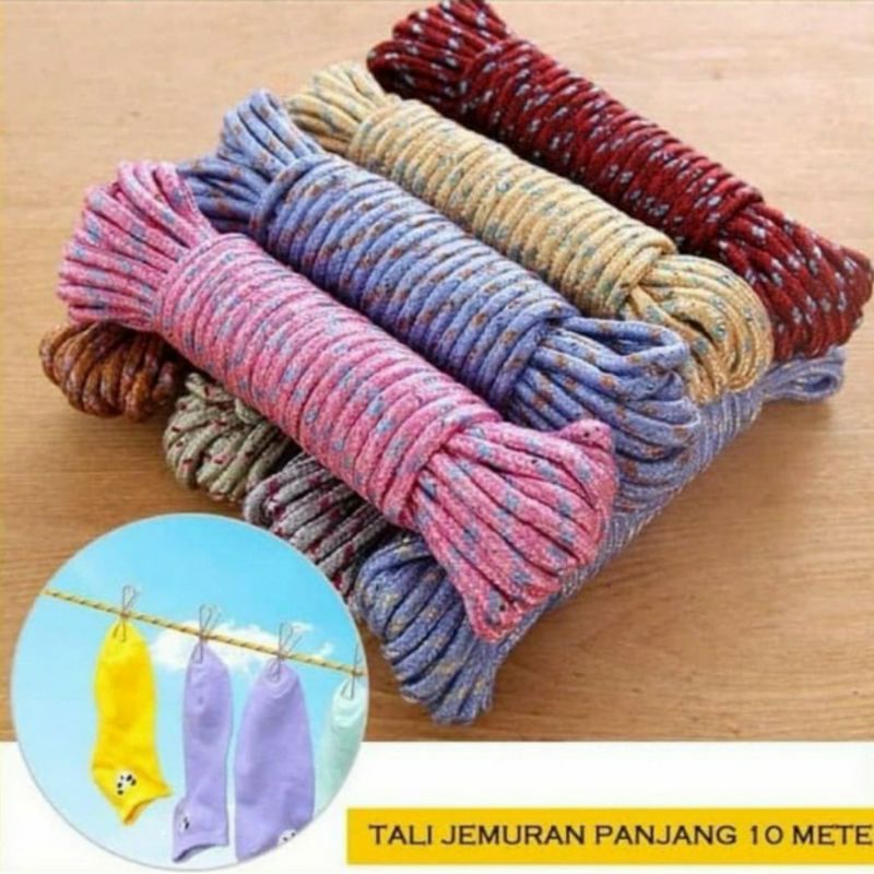 Jual Tali Jemuran 10meter Tali Gantungan Baju 10M Tali Nilon Baju 10M ...