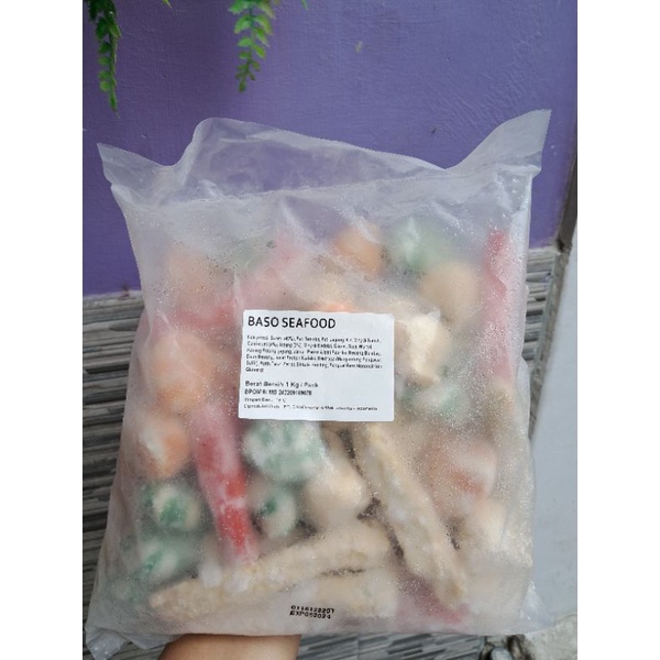 Jual Cedea Bakso mix seafood 1 kg kemasan curah polos | Shopee Indonesia