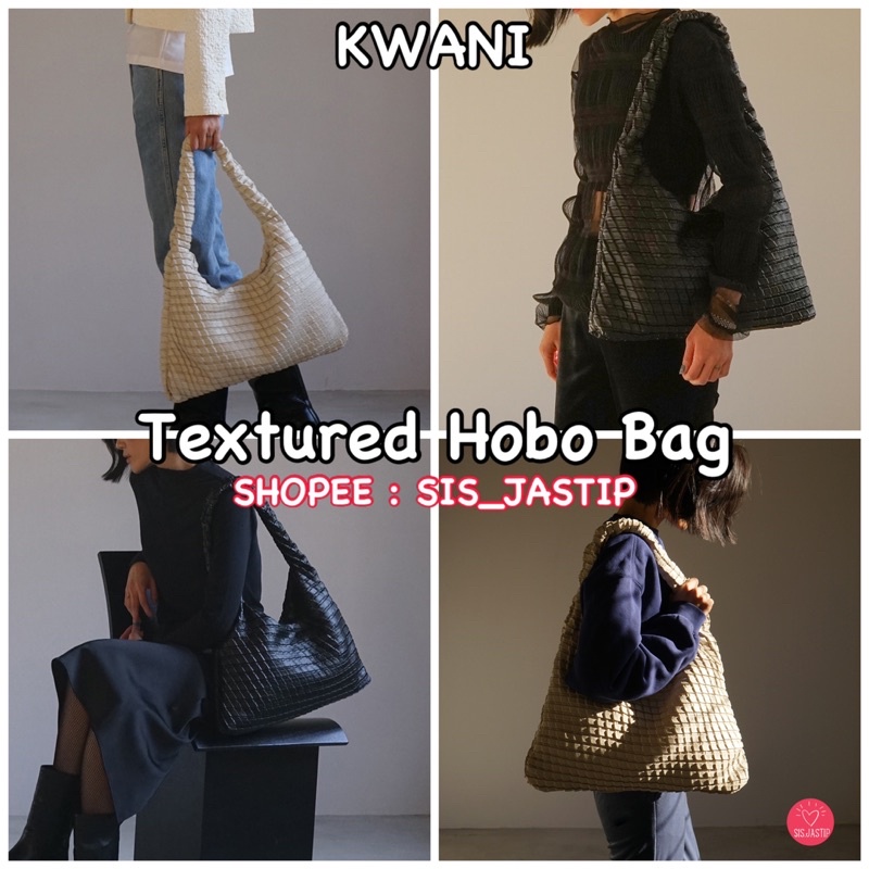 Jual Kwani Textured Hobo Bag ( tanya stock sblm transaksi ) | Shopee ...