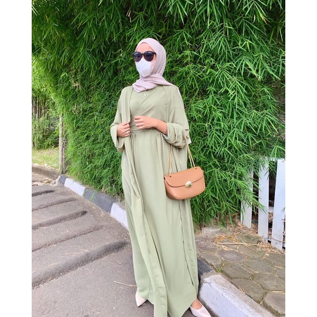 Jual One Set Abaya Turki (siap kirim) | Shopee Indonesia