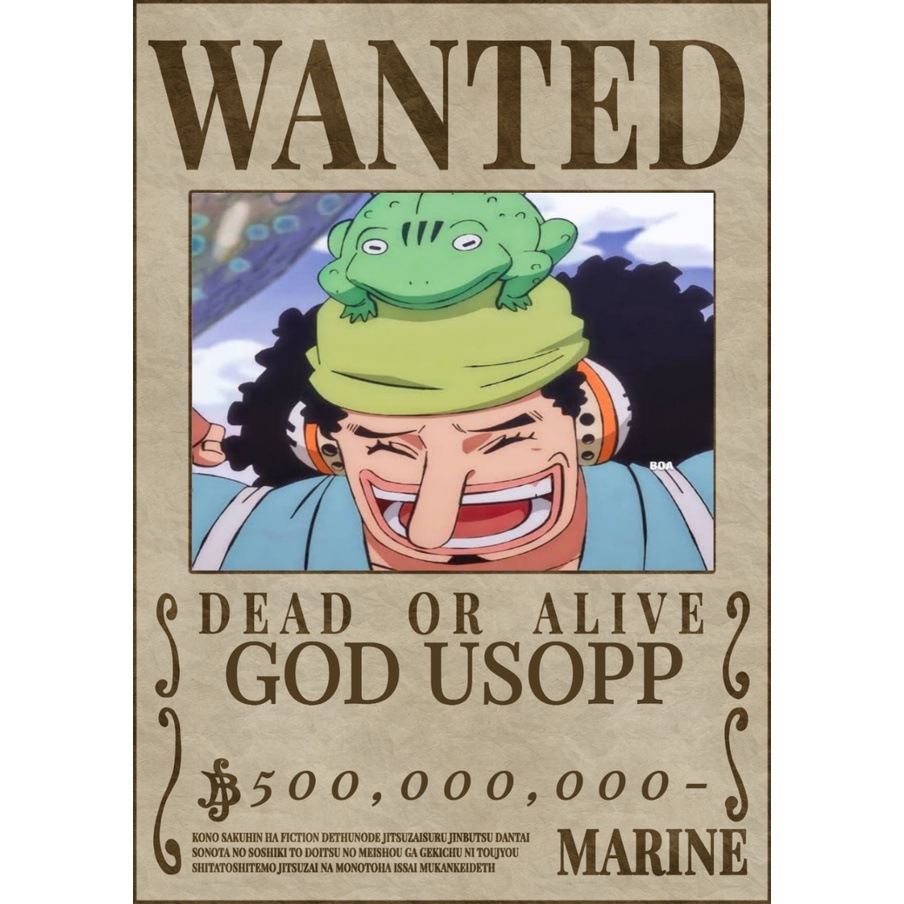 Jual Poster Bounty One Piece Size kertas A4 isi 10 pcs | Shopee Indonesia