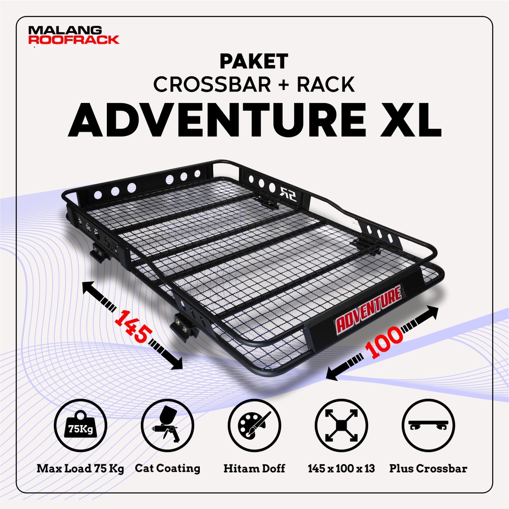 Jual Paket Rak Atas Mobil Rak Mobil Roof Rack Plus Crossbar Lengkap ...
