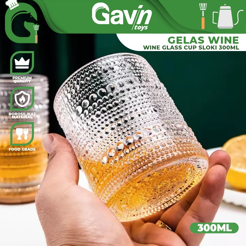 Jual Gelas Wine 300ml Crystal Glass Cup Gelas Minum Kopi Teh Gelas Bar Unik | Shopee Indonesia