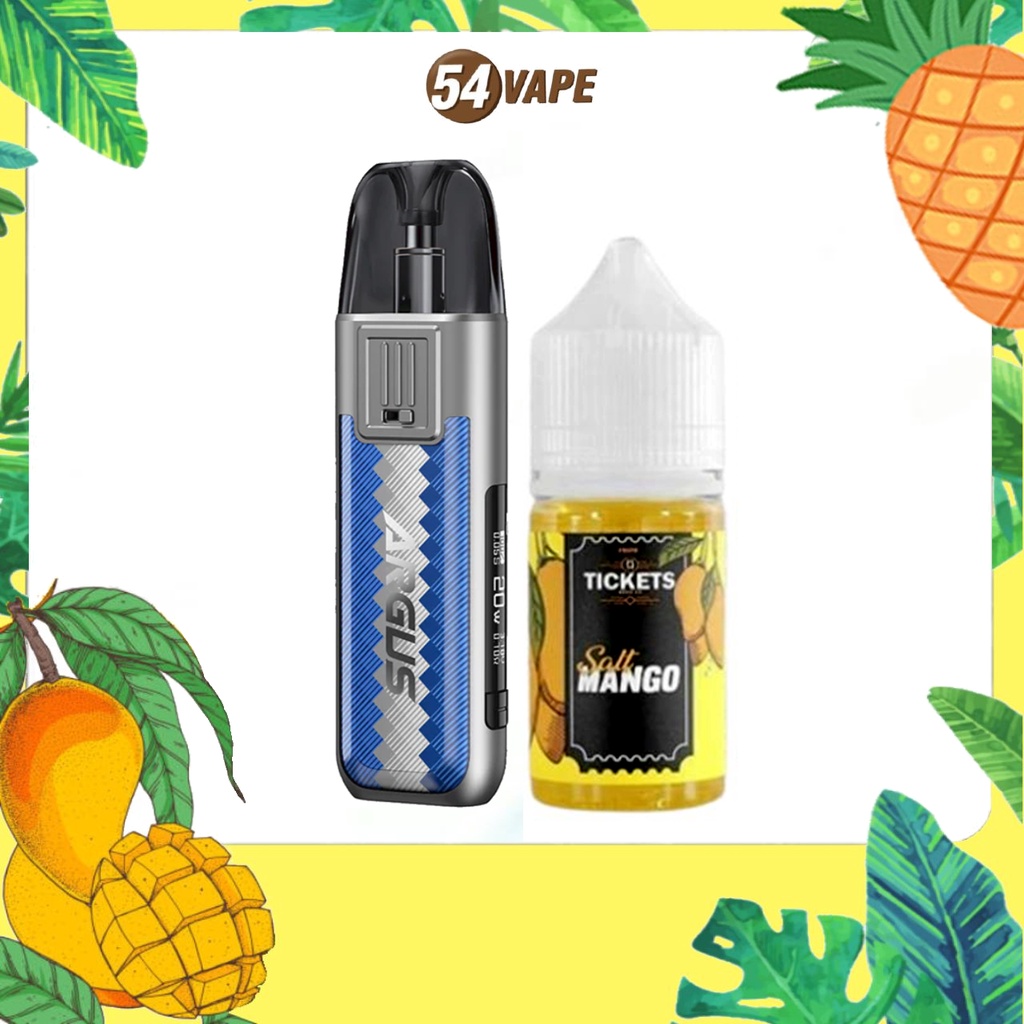 Jual Voopoo Argus 20W 800mAh + Tickets Mango Salt 30ml | Shopee Indonesia