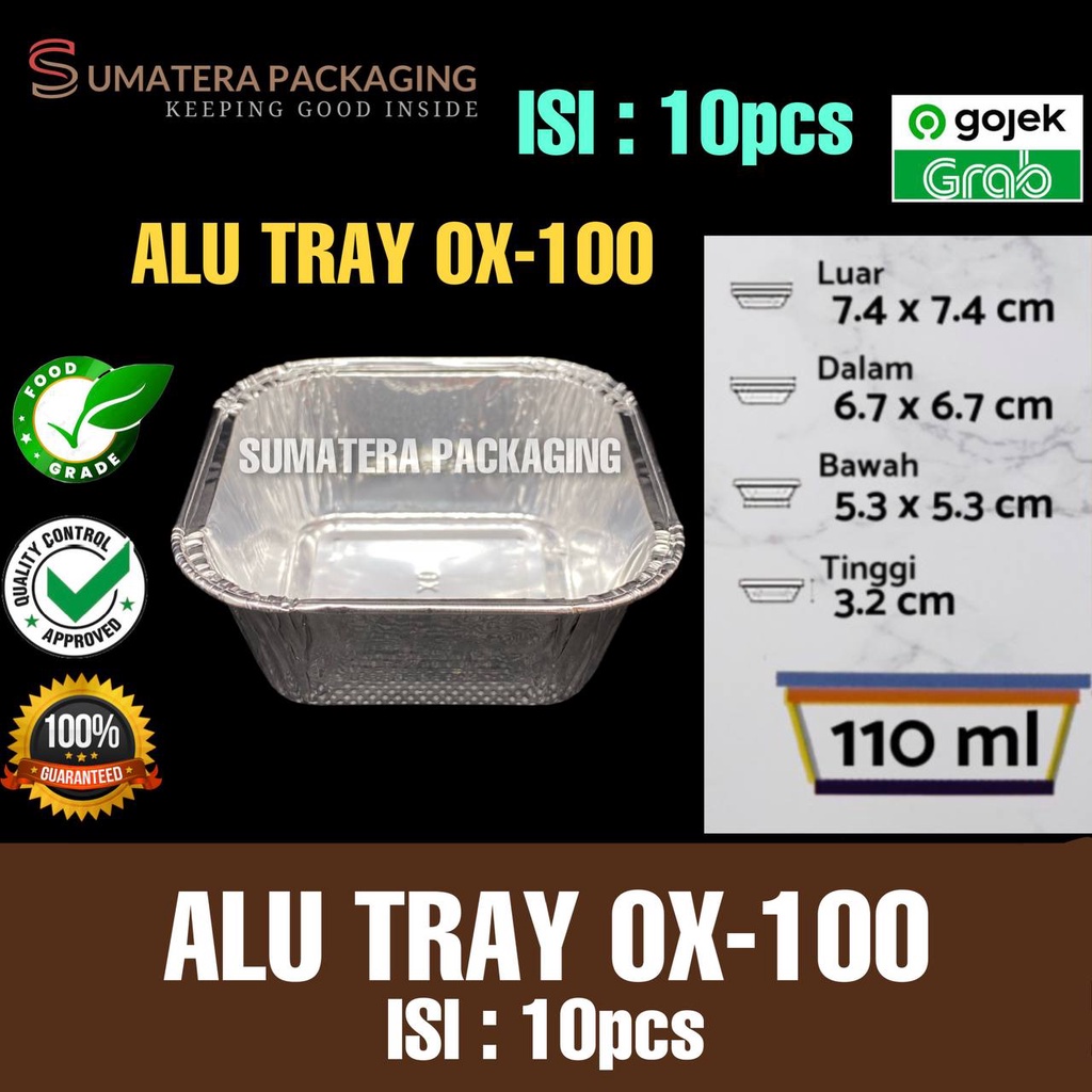 Jual Alumunium foil tray OX 100 / Cup OX-100 Aluminium Macaroni Schotel ...