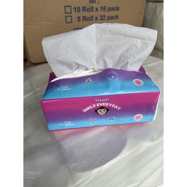 Jual Tisu titasoft 180 sheet 2 ply - tisu wajah - HARGA ECER 1 PCS ...