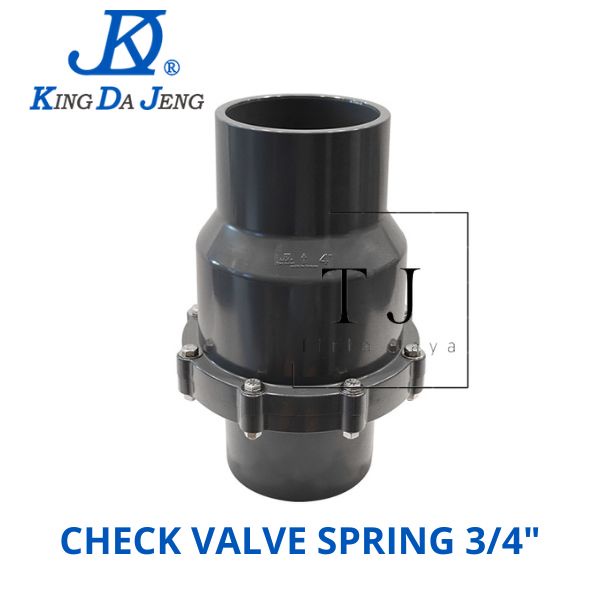 Jual Check Valve 3/4” PVC KDJ TAIWAN Spring Klep Tabok Tusen Klep ...