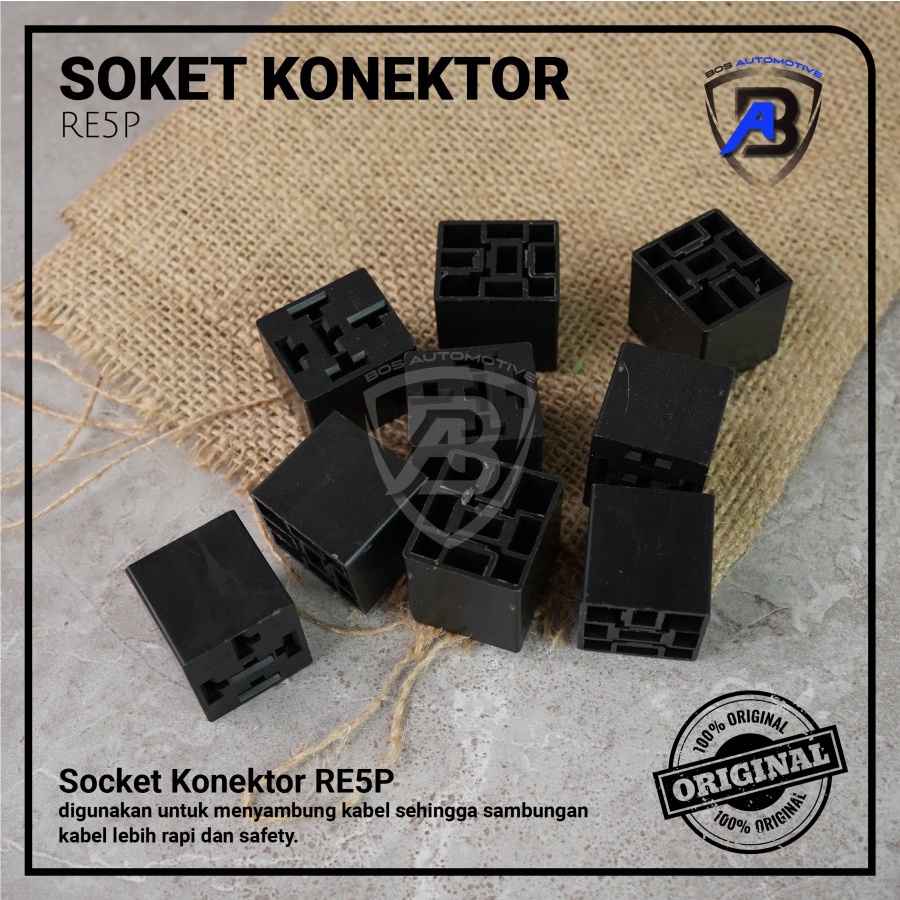 Jual Rumah Relay RE5P / Soket Relay / Socket Cable Relay / Kaki 5 Pin (Kosongan) | Shopee Indonesia