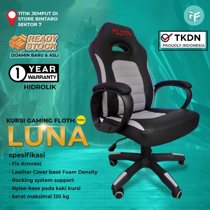 Jual Kursi Kursi Gaming / Bangku Gaming / Gaming Chair Floth Luna ...