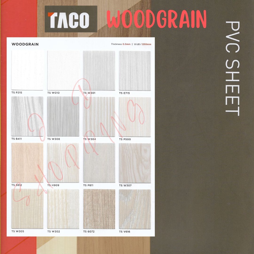 Jual Taco Sheet Woodgrain 6 - PVC Sheet Woodgrain 6 | Shopee Indonesia