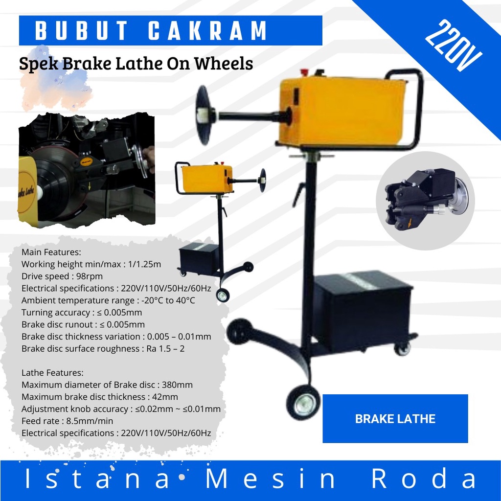 Jual Mesin Bubut Cakram Rem Mobil on Car Brake mesin disc brake lathe ...