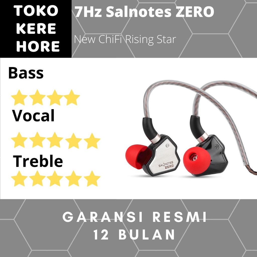 Jual 7Hz Salnotes Zero HiFi In Ear Earphone non MIC | Shopee Indonesia