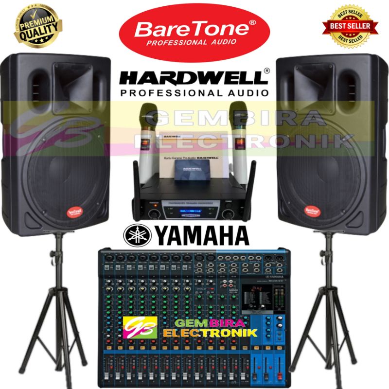 Jual Paket Sound System Baretone 15 inch Aktif2 1530pro Mixer Yamaha 16 ...