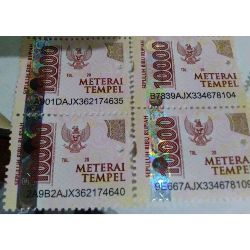 Jual METERAI 10000 ASLI KANTORPOS / Perangko | Shopee Indonesia