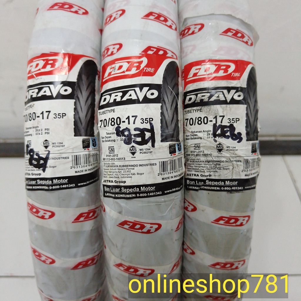 Jual ban 70/80-17 FDR DRAVO | Shopee Indonesia