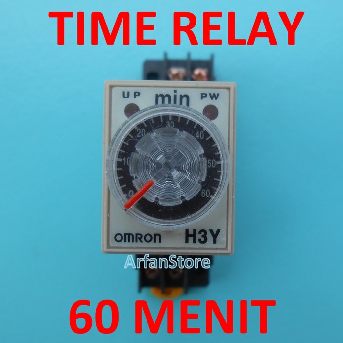 Jual Tdr 60 Menit Time Delay Relay Timer Penunda Waktu Ac 220V H3Y-2 ...