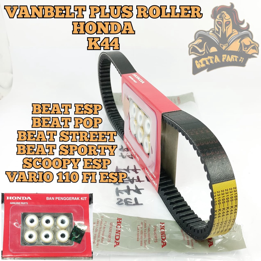Jual VANBELT V-BELT PLUS ROLLER HONDA K44 KUALITAS ASLI ORIGINAL HONDA ...