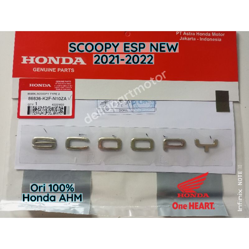 Jual Emblem Logo Timbul Scopy New 2021-2022 Asli Honda Harga satuan ...