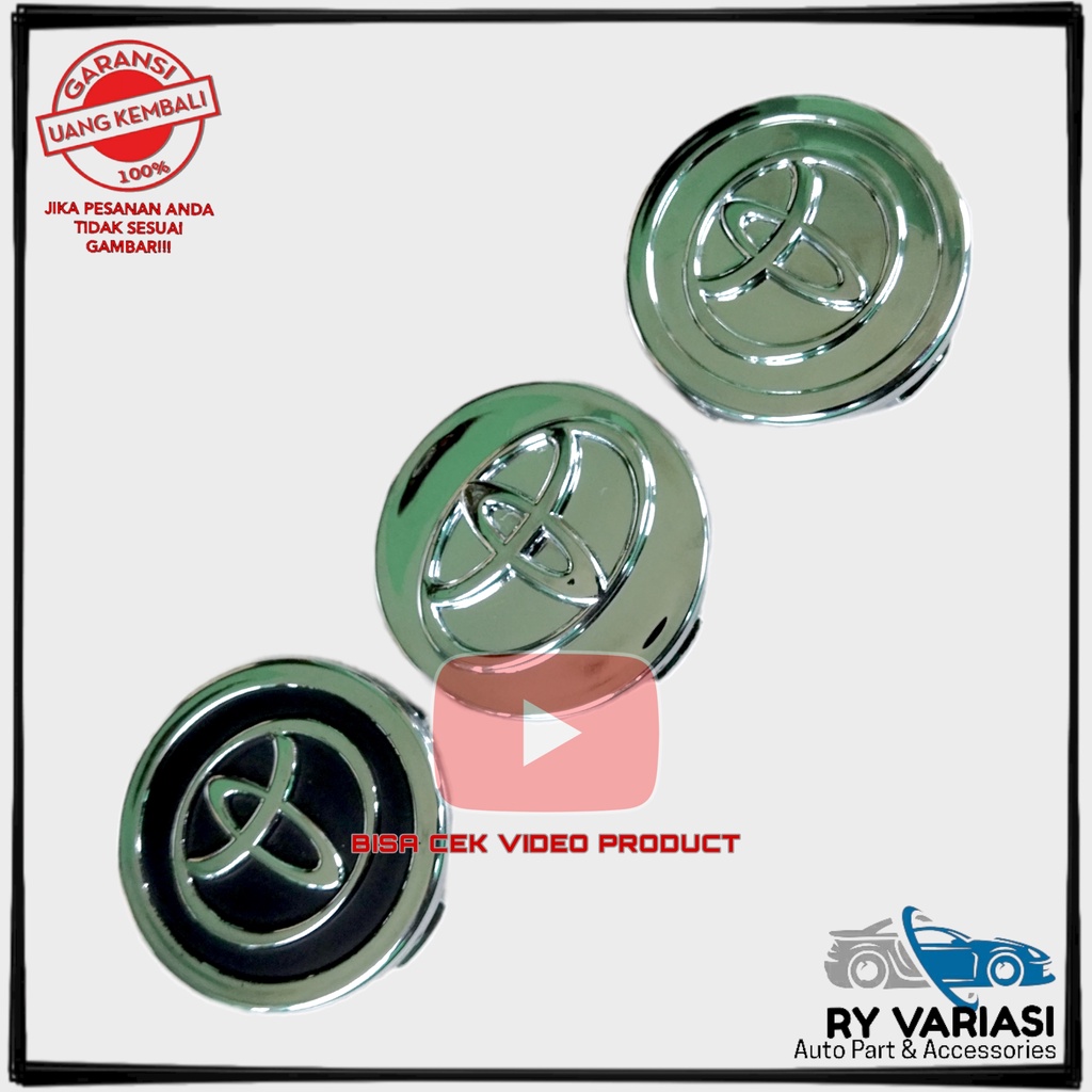 Jual Dop Roda Toyota Kijang Innova Full Chrome Diameter Luar 6.2cm ...